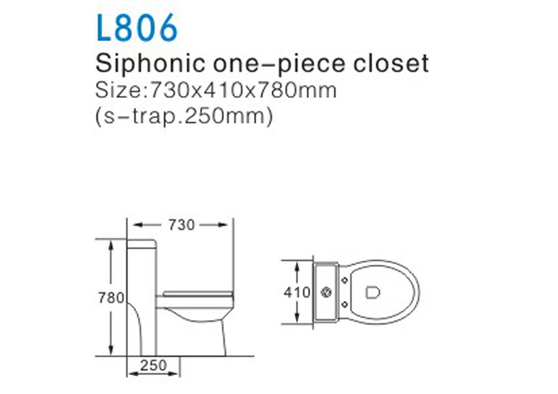 توالت فرنگی L806 توتی